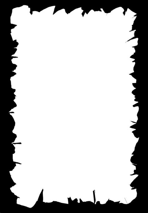 Rectangular Framework Torn Paper Vertical Border 45897461 Vector Art At
