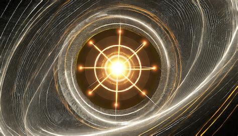 Premium Photo Power Energy Rotating Atom Cell Element Background