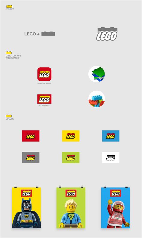 Re Design Lego Logo On Behance Lego Rebranding Logo Logo Redesign