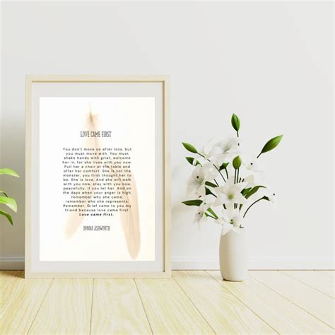 Love Came First Poem By Donna Ashworth A5 Print Naomi Victoria Loves