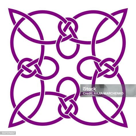 아일랜드 셀틱 토끼풀 매듭 아일랜드의 상징 전통적인 중세 프레임 패턴 일러스트 스칸디나비아 또는 셀틱 장식 격리 벡터 픽토그램 간단한 벡터 그림입니다 고대의에 대한 스톡
