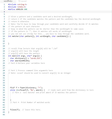 In C Please Follow Skeleton Code Also