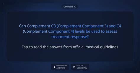 Can Complement C3 Complement Component 3 And C4 Complement Component