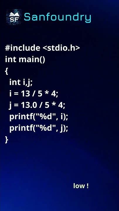 C Language Problem 23 Sanfoundry Shorts Youtube