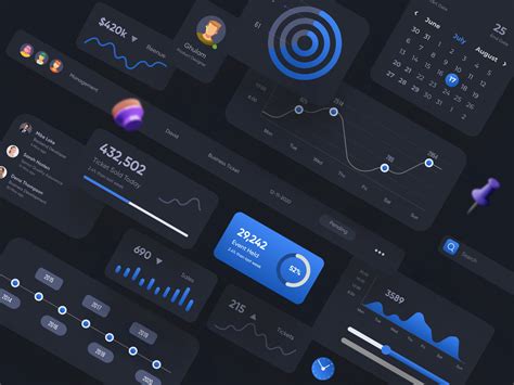 Dark Theme Ui Elements By Ghulam Rasool 🚀 For Cuberto On Dribbble
