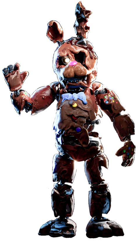 Melted Chocolate Bonnie Cutout Fnaf Ar By Adizzyrabbit On Deviantart