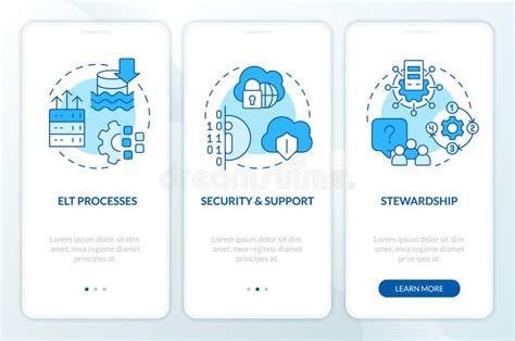 Data Lake Architecture Components Blue Onboarding Mobile App Screen