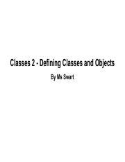 Defining Classes And Objects Attributes Methods And UML Course Hero