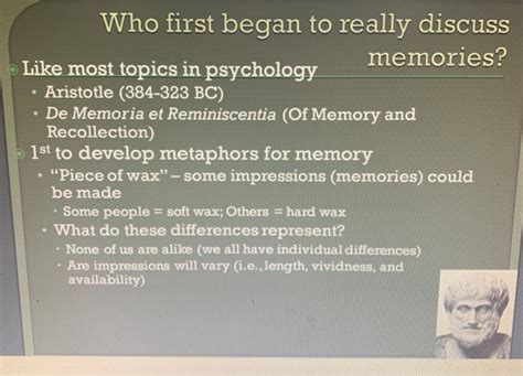 Solved Psychology Of Memory Chapter 7