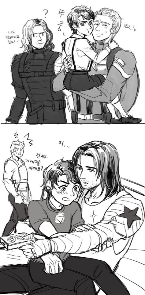 Steve And Bucky Babe Tony Https Twitter Com Stevecorgi Media