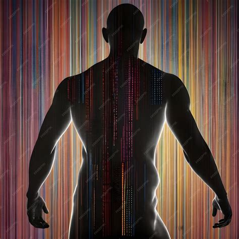 premium ai image a vibrant cascade of colorful binary matrix code