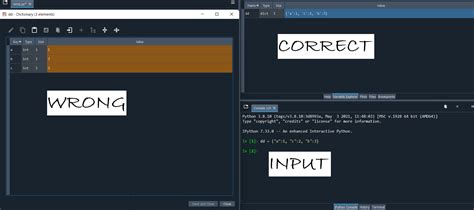 variable explorer dictionary automatically getting sorted by keys