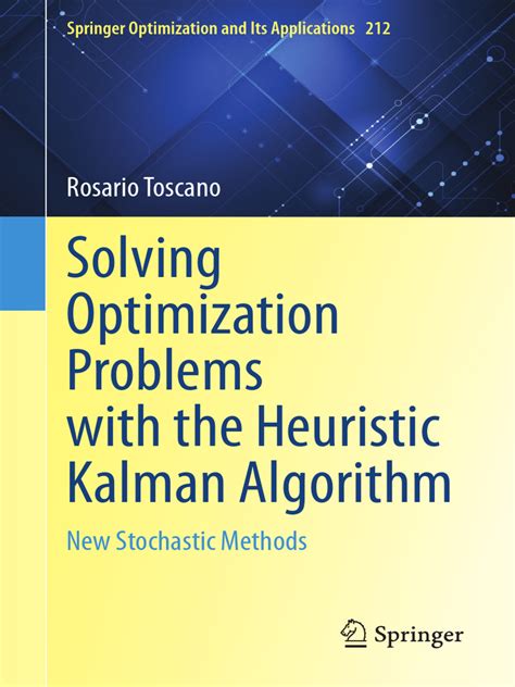 [springer optimization and its applications 212] rosario toscano