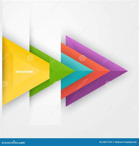 Vector Abstract Triangles Background Object Web Stock Vector