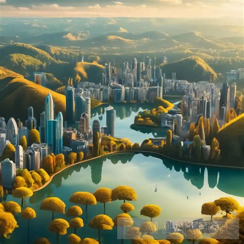 Eco-Urban Fusion: Uniting Cityscapes and Nature's Serenity