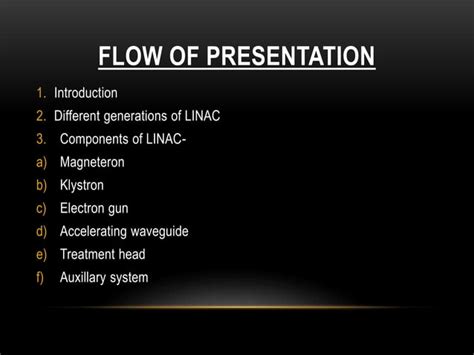 Linac Linear Accelerator Pptx