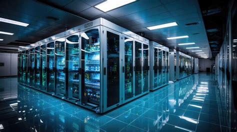 Premium Ai Image 3d Render Data Center