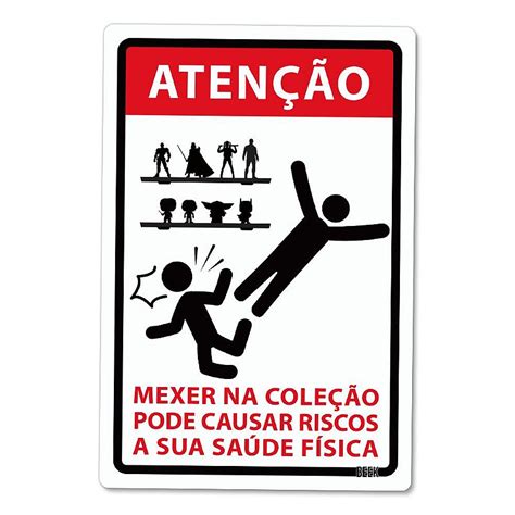 Placa Decorativa 24x16 Não Mexer Na Coleção Beek Geeks Stuff