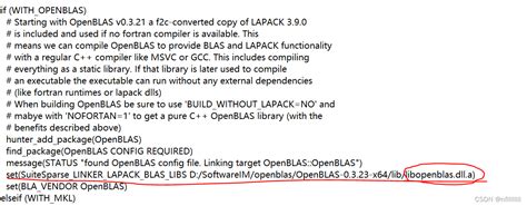 替换suitesparse中的blas库（windows c语言） blas库 windows csdn博客