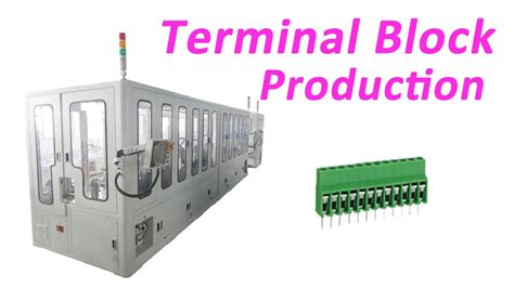 Terminal Block Assembly Machine Automatic Terminal Production Youtube