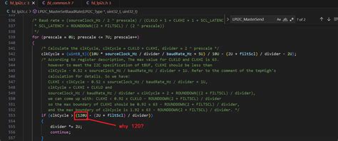 imxrt1060 i2c baudrate calculate nxp community