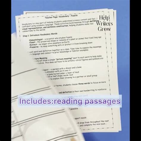 fossils for third grade by help writers grow tpt