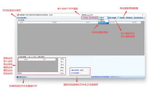 【pdf提取表格改名】批量pdf文档提取多个指定区域内容改名或将内容导出表格 哔哩哔哩