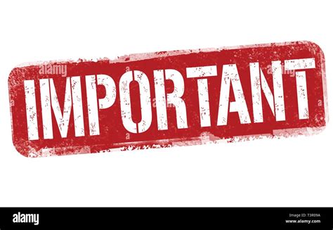 Important Sign Or Stamp On White Background Vector Illustration Stock Vector Image And Art Alamy