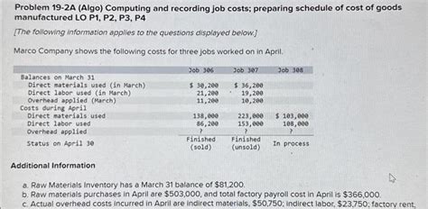 Solved Problem 19 2a Algo Computing And Recording Job