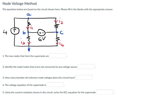 Solved Node Voltage Method The Questions Below Are Based On Chegg
