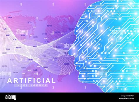 Futuristic Artificial Intelligence And Machine Learning Concept Human