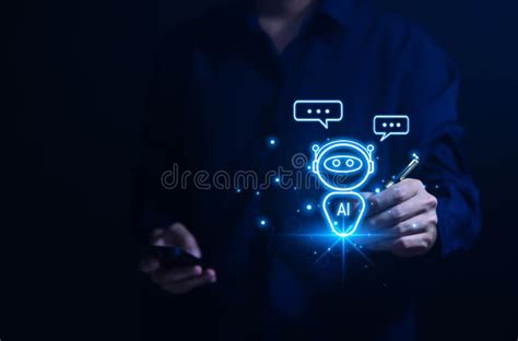 Intelligent Digital Chatbot Chat Assistant Robots Of Customers Access
