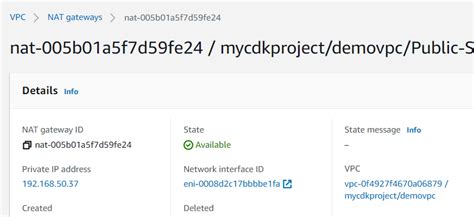 aws cdk python how to configure vpc subnets internet gateway