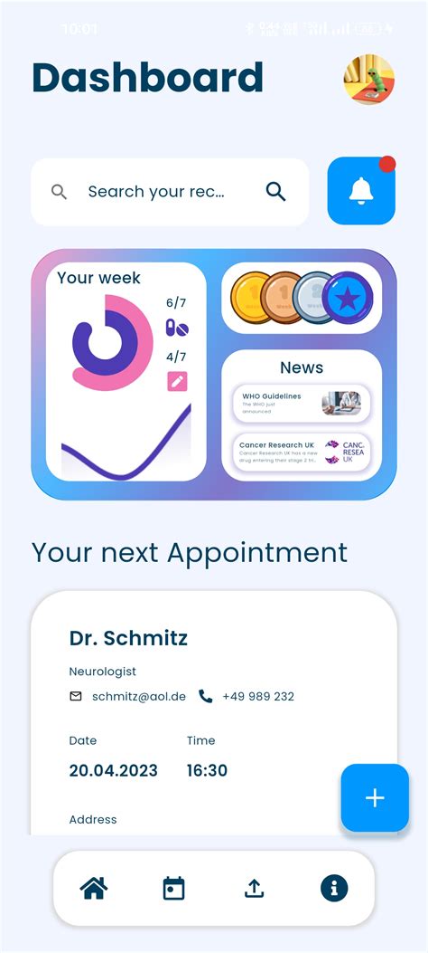 flutter health tracking ui by infous tech codecanyon