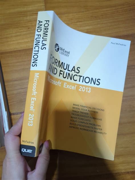Microsoft Excel Formulas And Functions Hobbies And Toys Books And Magazines Textbooks On Carousell