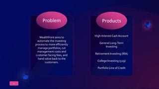 Wealthfront Company Analysis PPTX