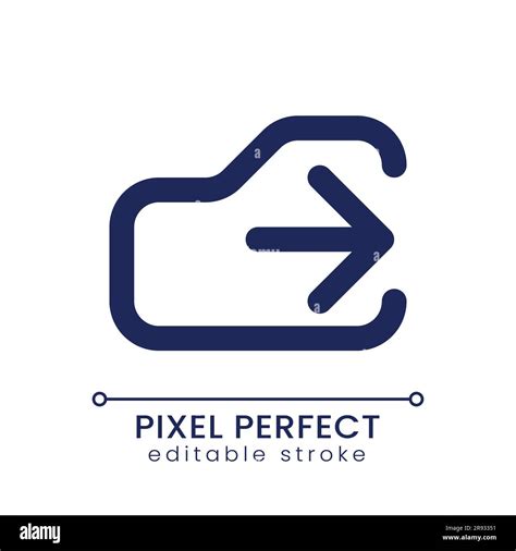 Logout Pixel Perfect Linear Ui Icon Stock Vector Image And Art Alamy
