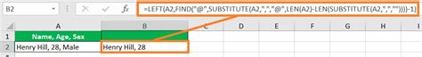 remove text before or after a specific character in excel