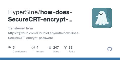 Github Hypersine How Does Securecrt Encrypt Password Transferred