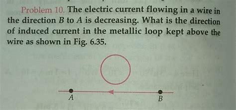 Solved Problem The Electric Current Flowing In A Wire Chegg Com