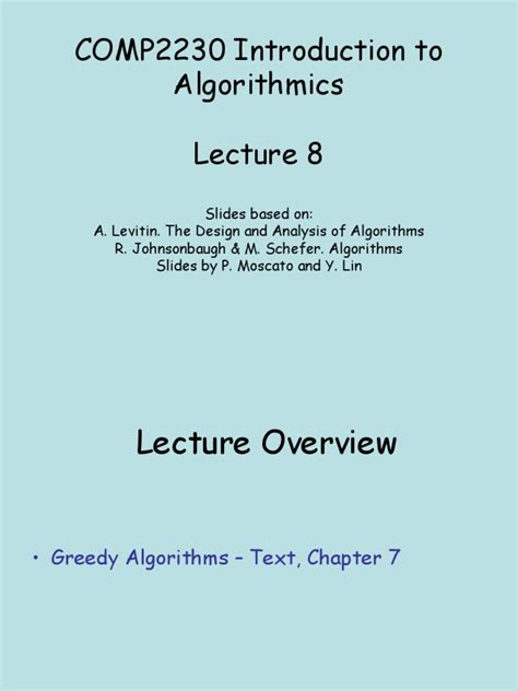 Pdf Lecture8 Greedy Algorithms Dokumen Tips
