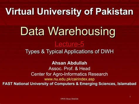 Intro To Data Warehousing Lecture 02 Ppt