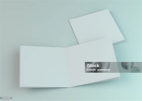 빈 브로셔 잡지 흰색 배경에 고립 소책자 이랑 3d 0명에 대한 스톡 사진 및 기타 이미지 0명 3차원 형태 가리기 Istock
