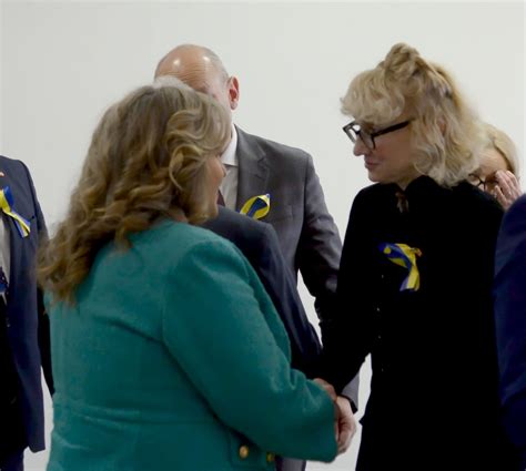 Петровска на конференцијата „Украина Година на хероизмот“ Се поклонувам на храброста на