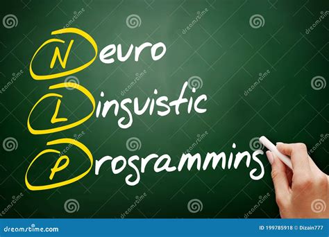 NLP Neuro Linguistic Programming Acronym Health Concept On Blackbord Stock Photo Image Of