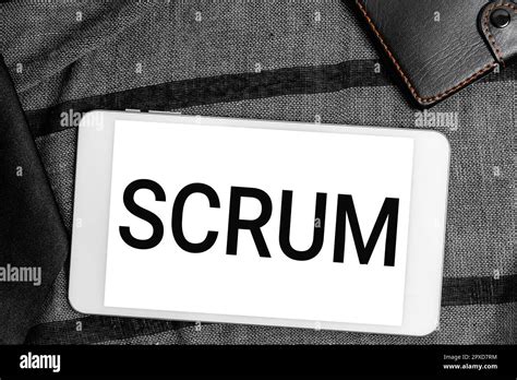 Conceptual Display Scrum Business Idea Handwriting As Distinct From