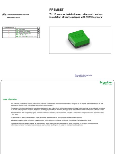 Th110 Thermal Sensor Installation Guide Pdf License Trademark