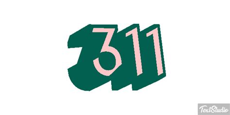 311 Number Animated  Logo Designs