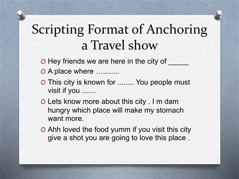 Anchoring Skills For Television PPTX