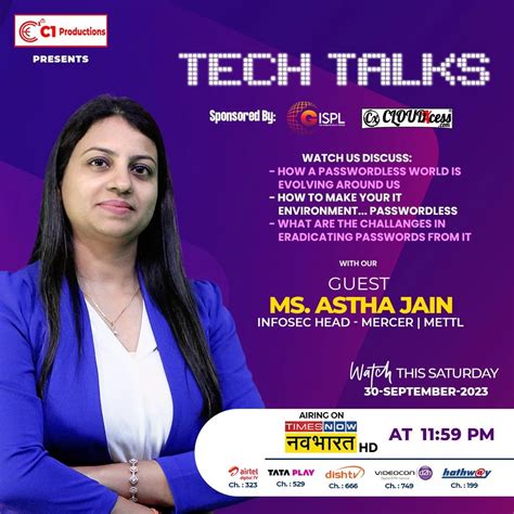 join me for a tech talk show on passwordless astha jain posted on the